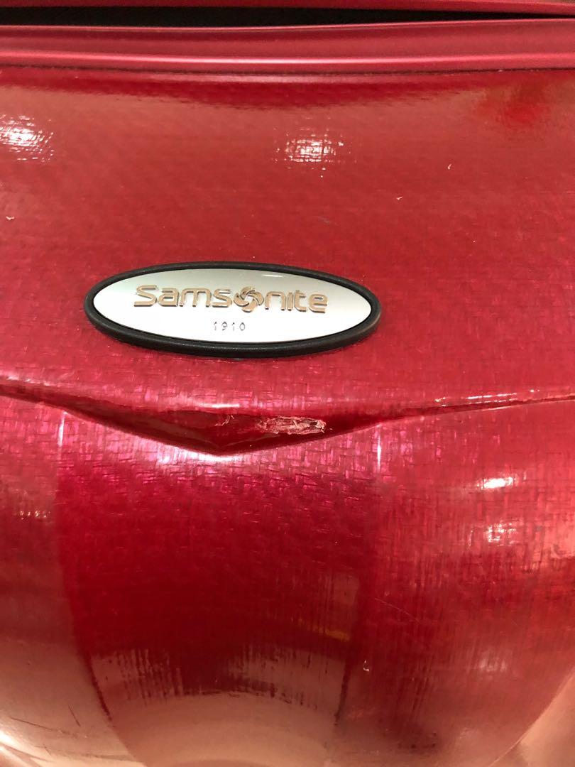 Samsonite Cosmolite spinner (4 Wheels ) 81 cm Red, Hobbies & Toys ...
