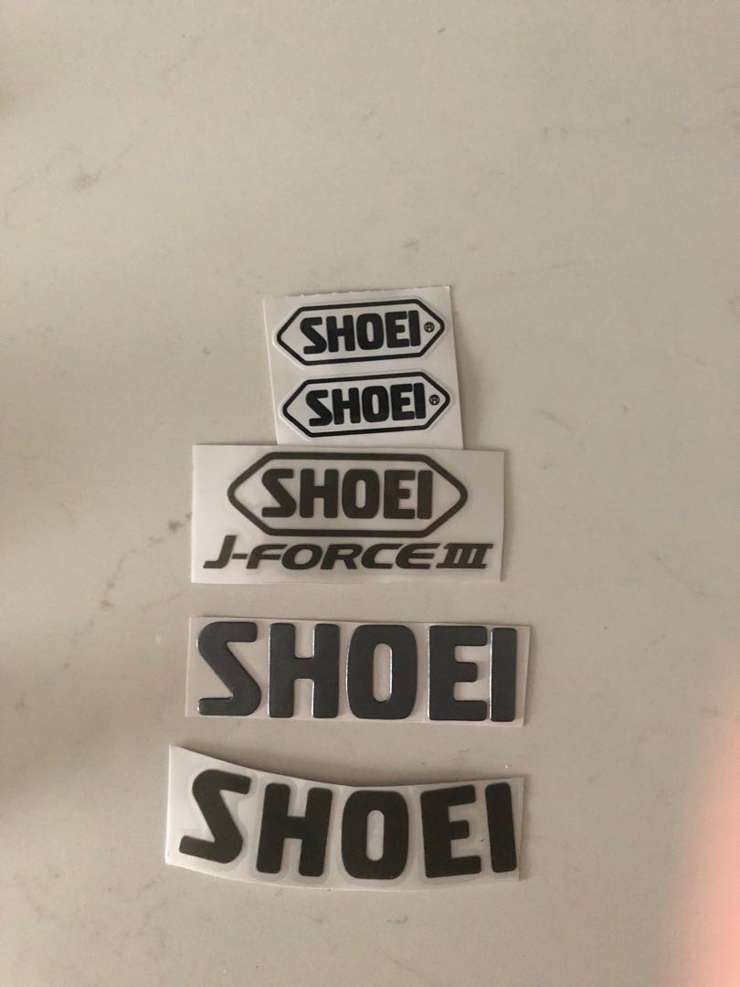 Shoei Helmet Stickers, Motorcycles, Motorcycle Accessories on Carousell