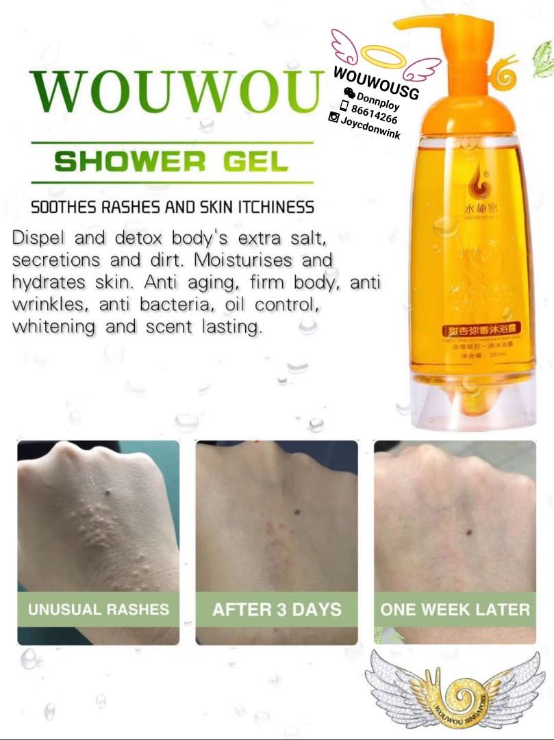 Whitening shower gel - natural substance 100% Authentic with QR code ...