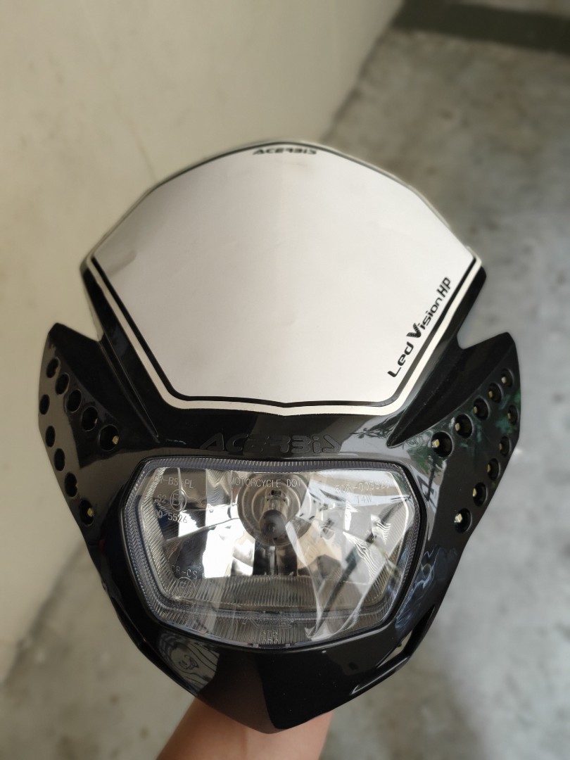 DRZ Headlight Acerbis, Motorcycles, Motorcycle Accessories on Carousell