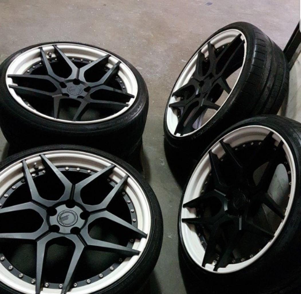 Authentic lightweight B.C forged rims 20 inch with tyres, Car ...