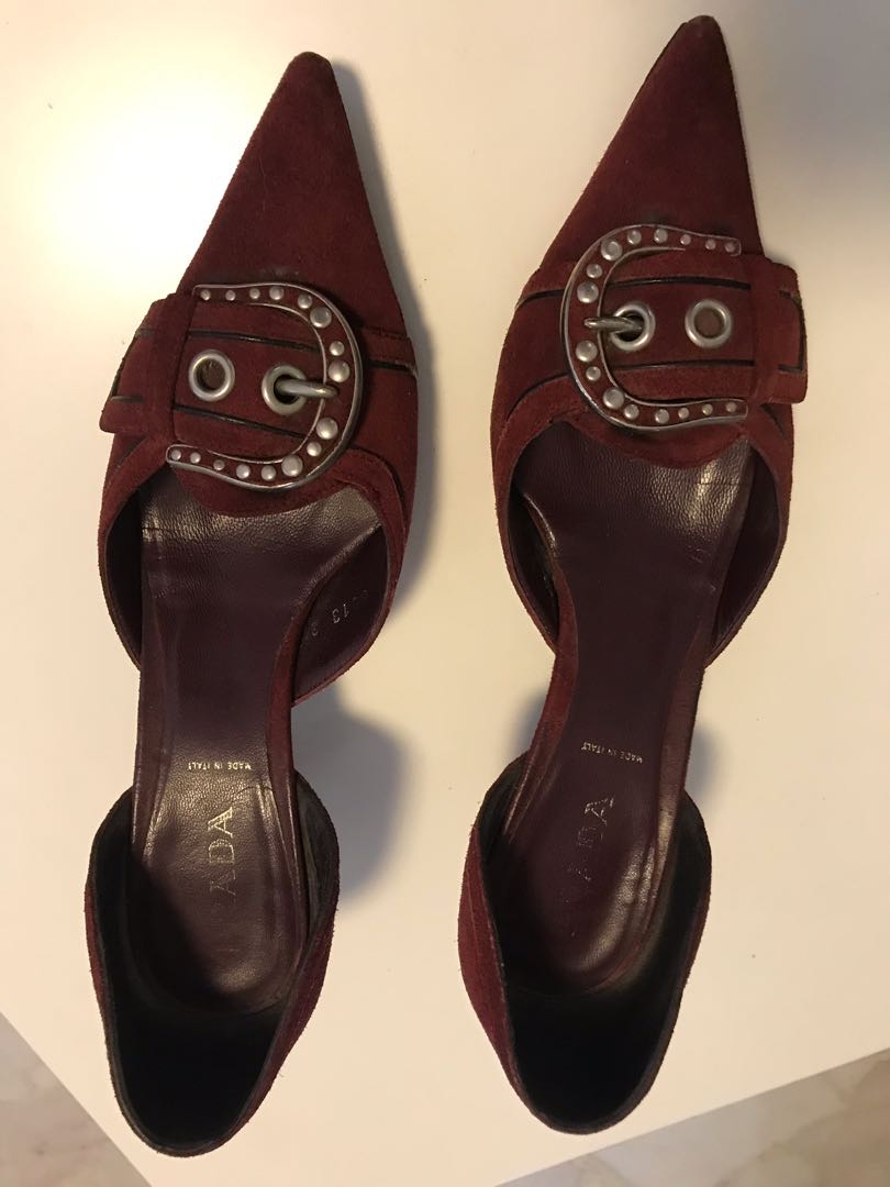 Authentic Prada Red Heels, Women's Fashion, Footwear, Heels on Carousell