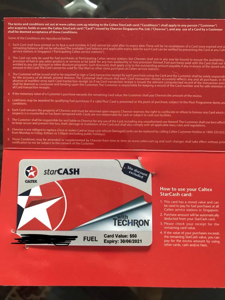 Caltex fuel gift card, Everything Else on Carousell