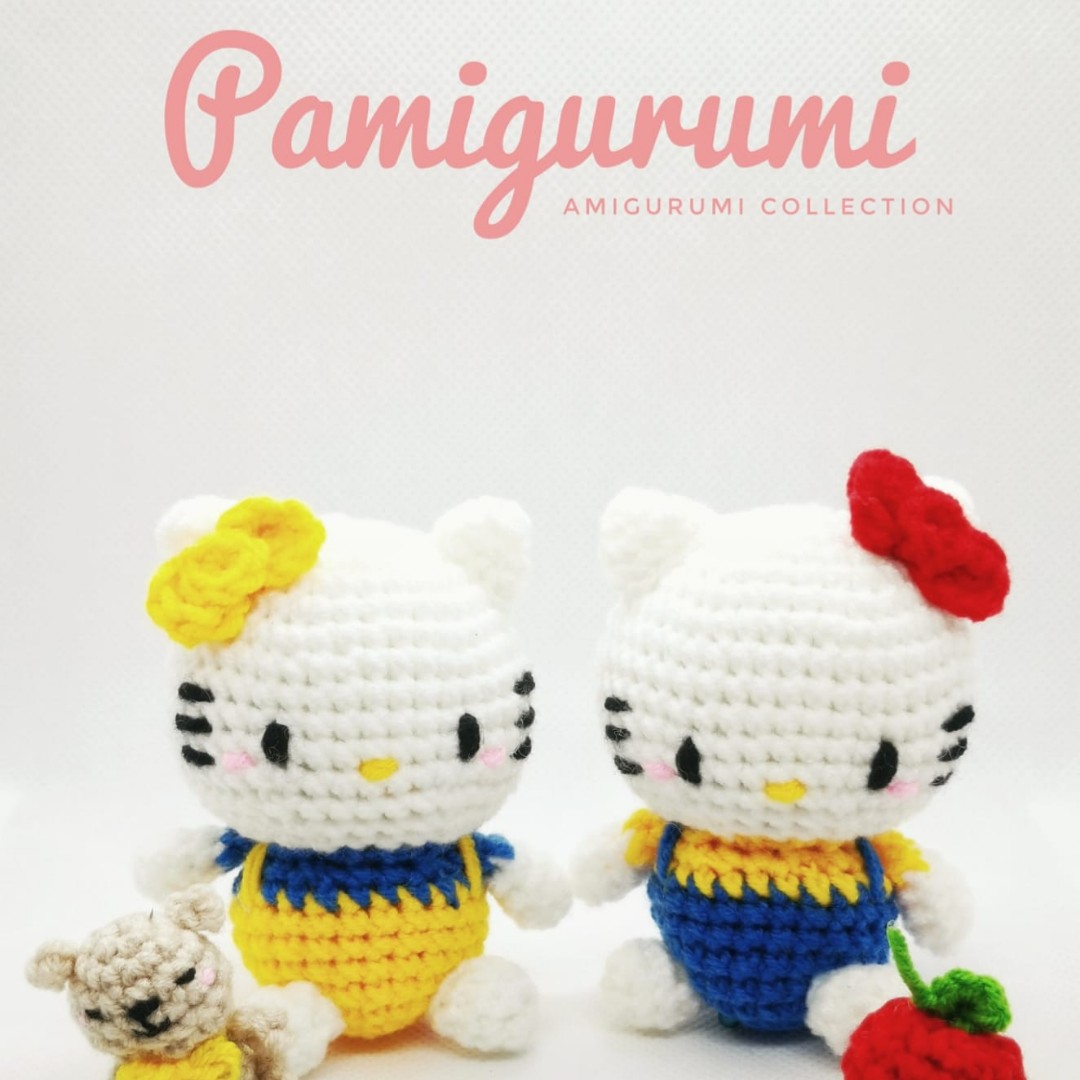 Crochet Hello Kitty and Mimi, Hobbies & Toys, Stationery & Craft ...
