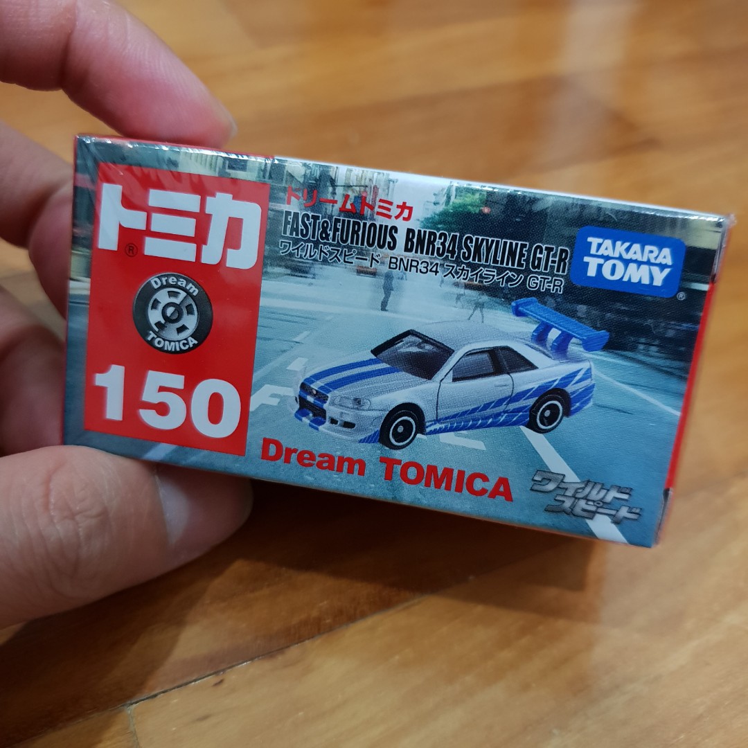 Dream Tomica No. 150 Fast & Furious BNR34 Skyline GT-R, Hobbies & Toys ...