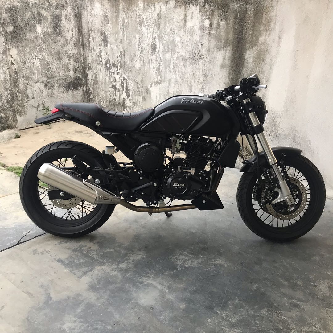 GPX Gentleman 200 Cafe Racer, Motorbikes on Carousell