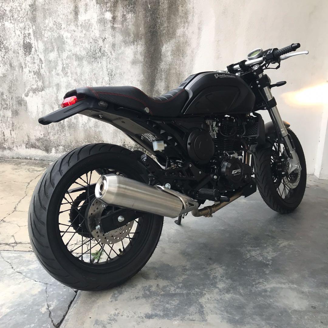 GPX Gentleman 200 Cafe Racer, Motorbikes on Carousell