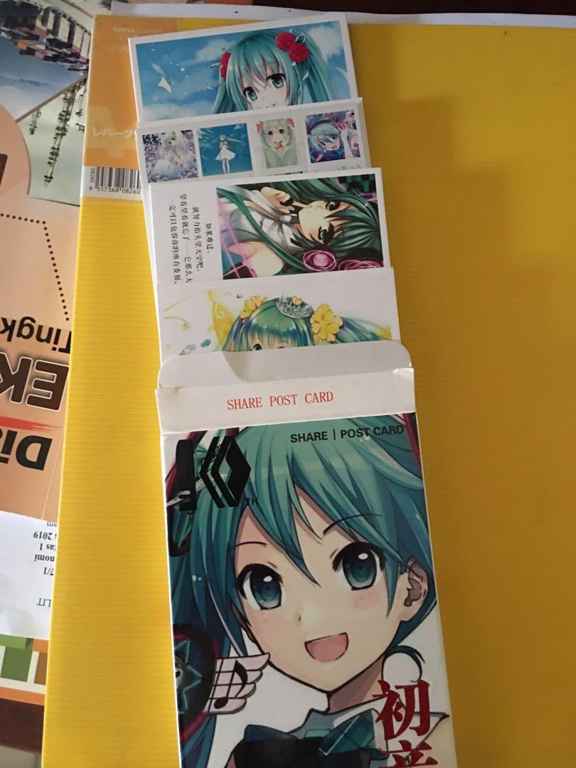 Hatsune Miku postcards, Hobbies & Toys, Collectibles & Memorabilia, Fan ...
