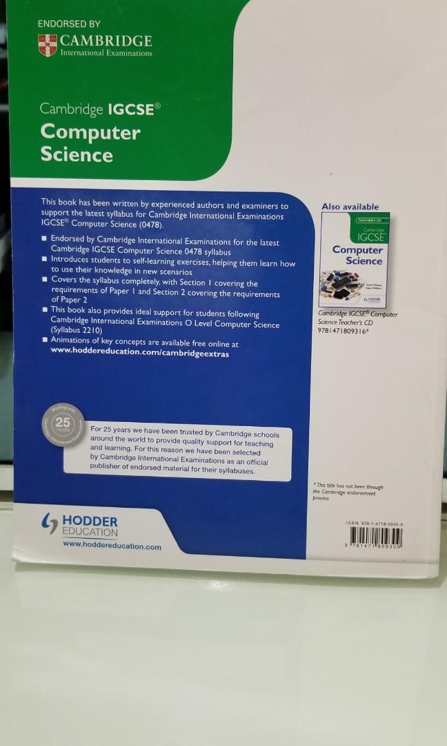 IGCSE COMPUTER SCIENCE textbook, 興趣及遊戲, 書本 & 文具, 教科書 - Carousell