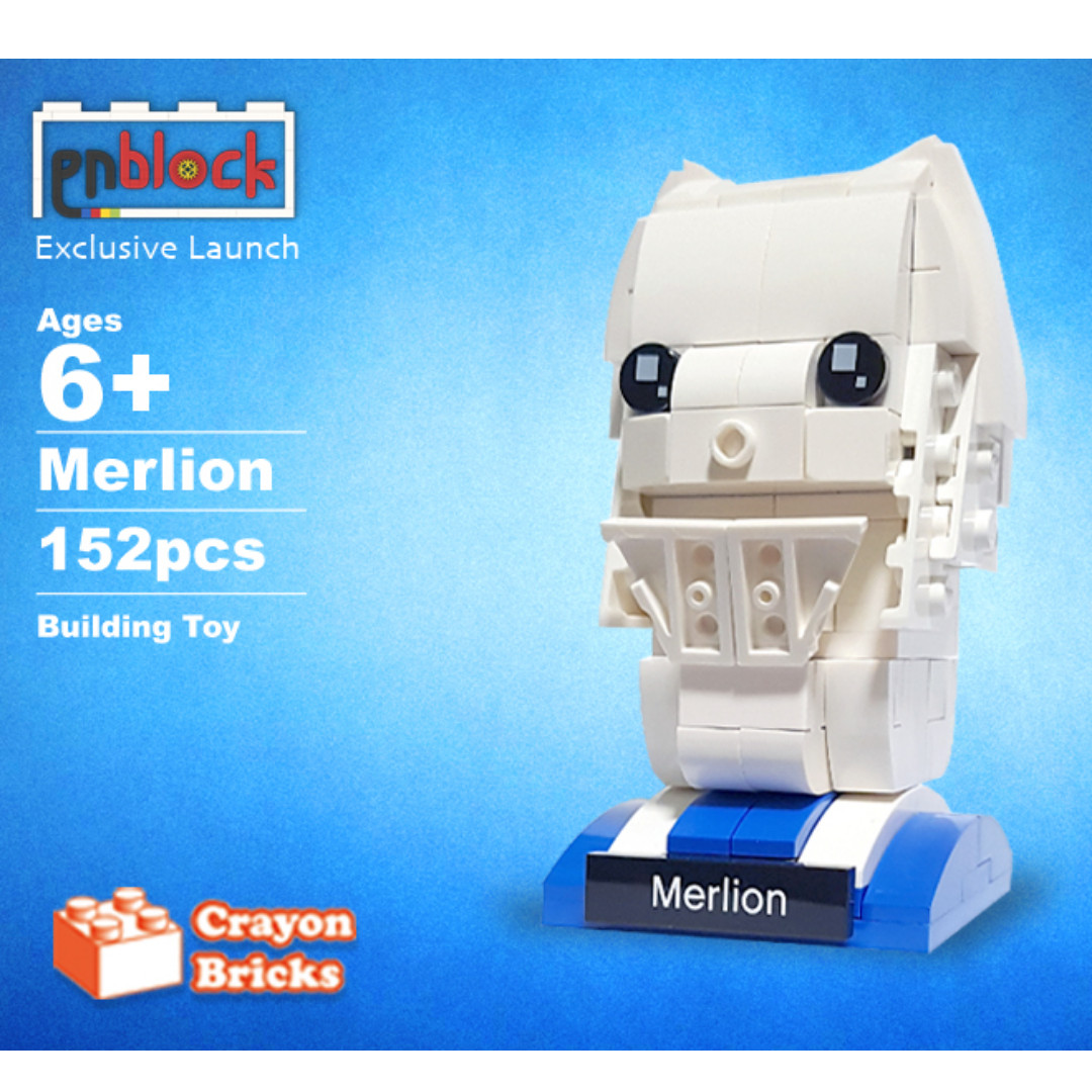 LEGO Brickheadz Merlion Custom, Hobbies & Toys, Toys & Games on Carousell