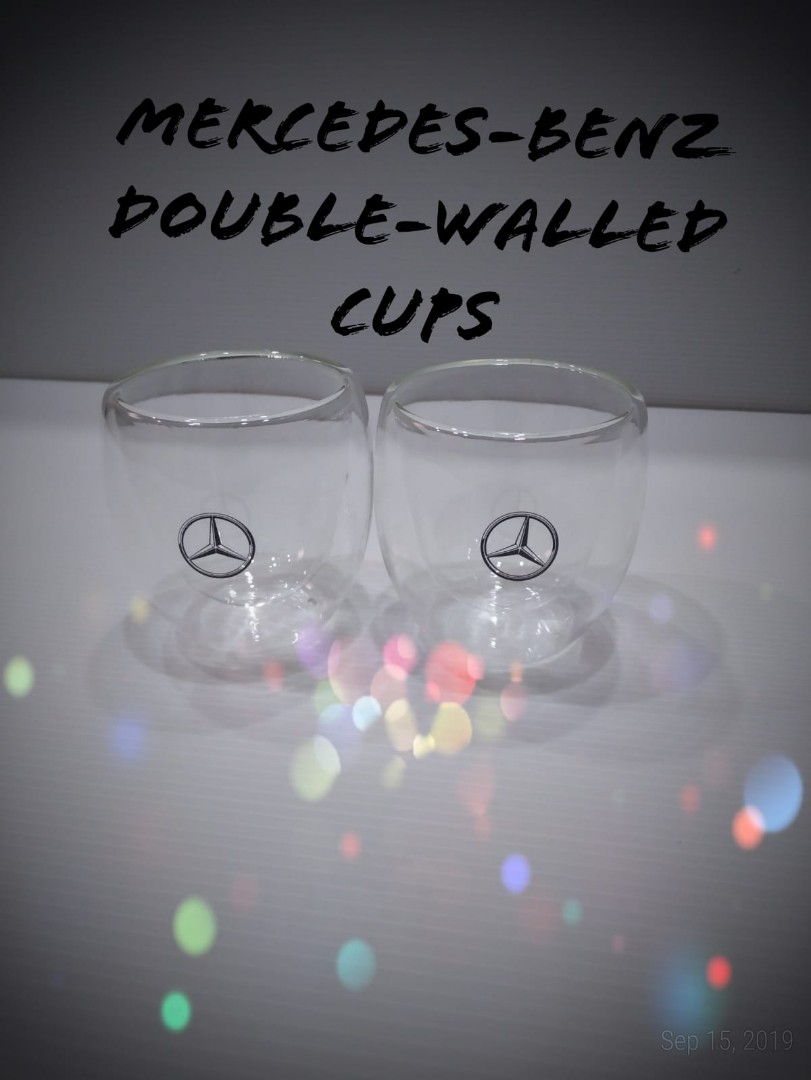 Mercedes-Benz Double-Walled Cups, Furniture & Home Living, Kitchenware ...