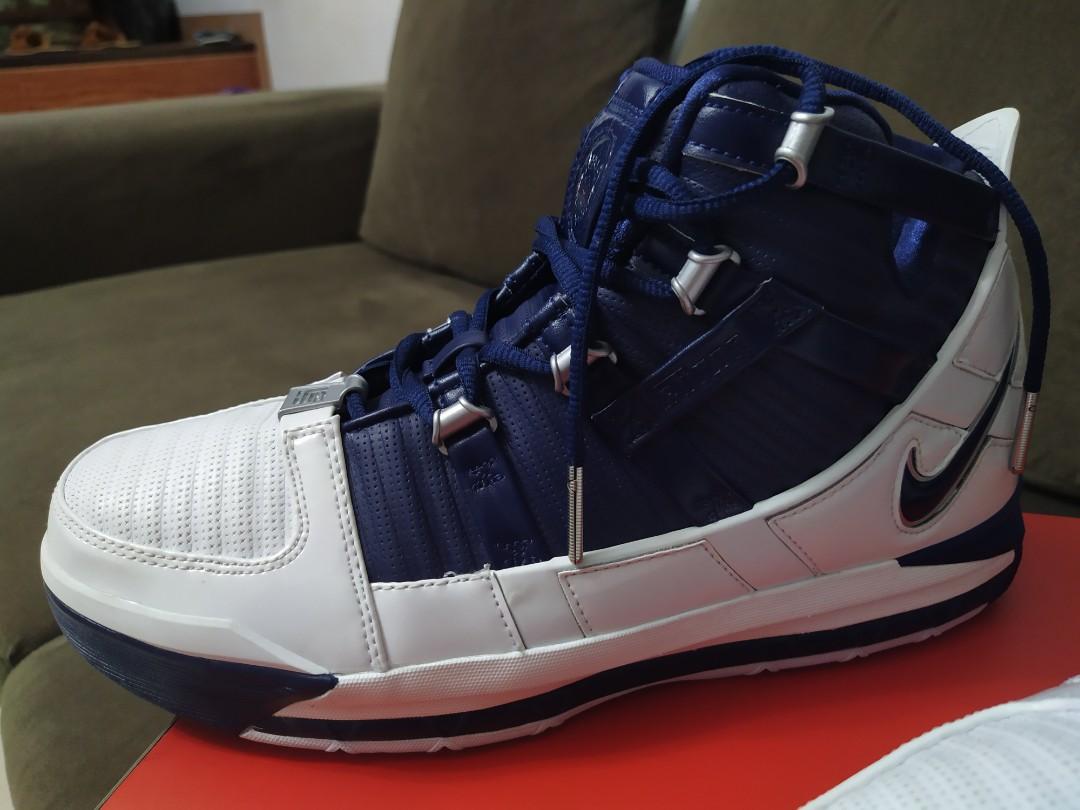 Nike Lebron 3 White/Midnight navy, Men's Fashion, Footwear, Sneakers on ...