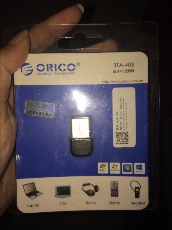 ORICO BTA-403 USB Bluetooth Adapter 4.0 - BLACK, Elektronik, Bagian ...