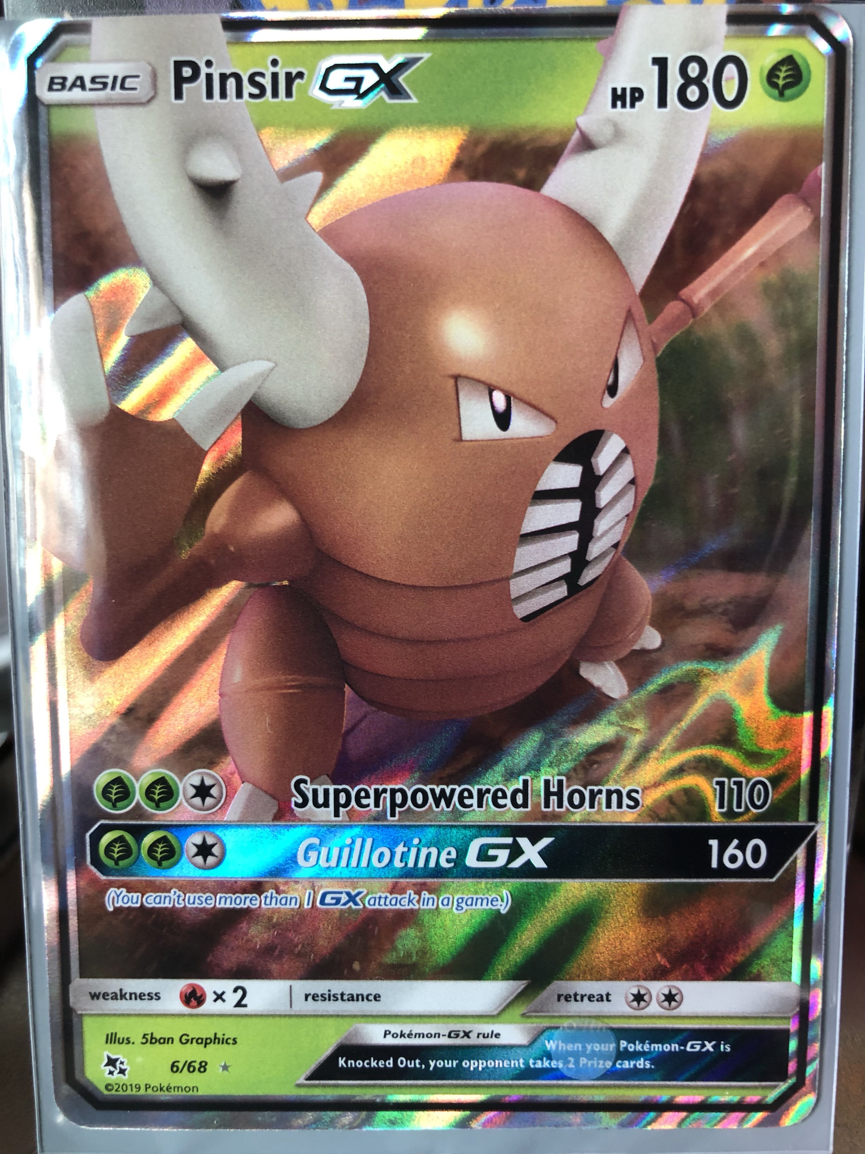 Pinsir GX Pokemon hidden fates, Hobbies & Toys, Toys & Games on Carousell