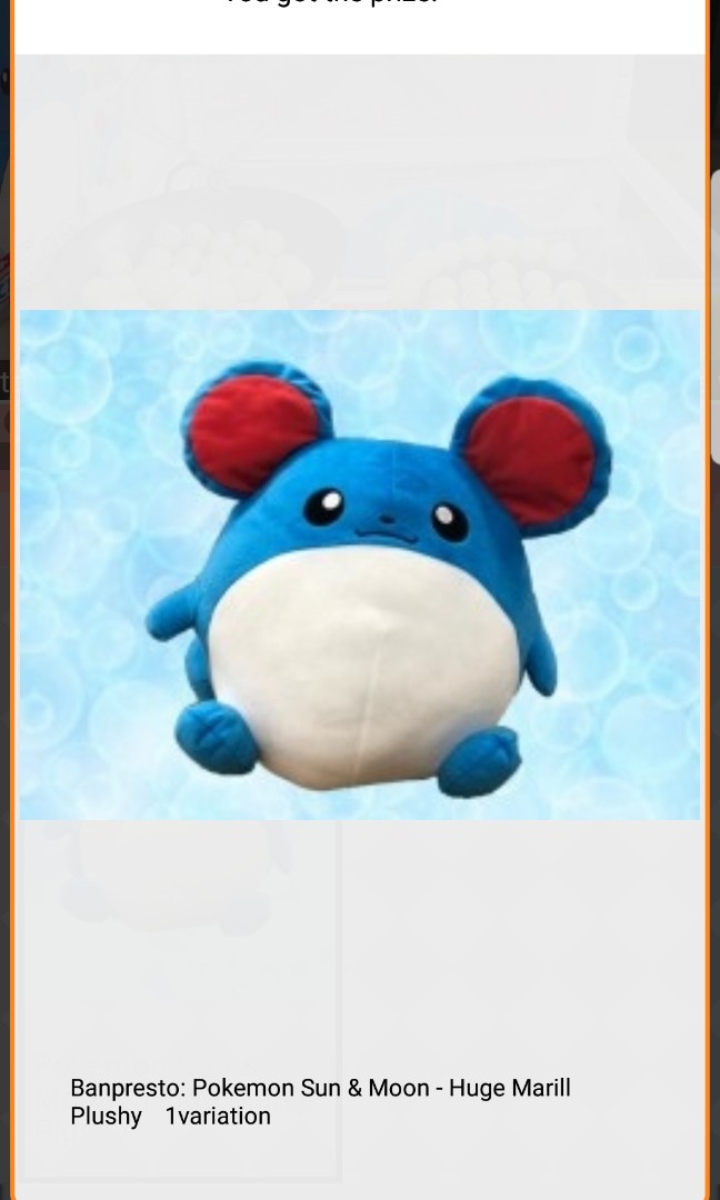 Pokemon - Huge Marill Plushie (~38cm including ears upright), Hobbies ...