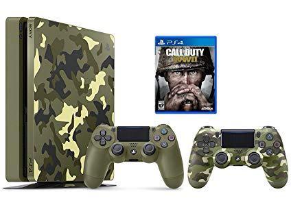 PS4 Slim 1TB Call of Duty WW2 Limited Edition Console, Video Gaming ...