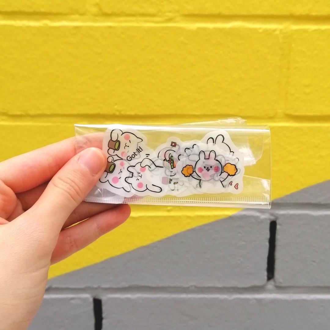 Rabbit stickers for your bullet journal, Hobbies & Toys, Stationery ...