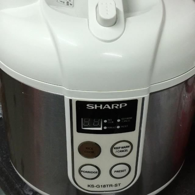 Sharp Rice Cooker 1.8L G18TR-ST, TV & Home Appliances, Kitchen ...
