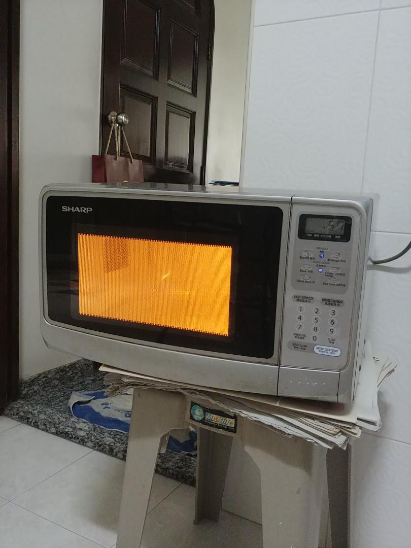 Small size Sharp Microwave Oven, R 248J (S), TV & Home Appliances ...