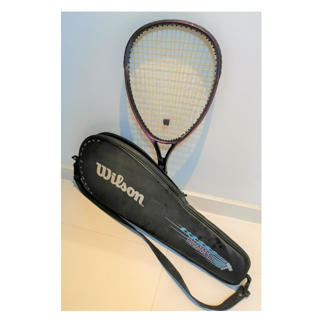 Wilson sledge Hammer 3.8 110 Oversize Tennis Racket with Cover, Sports ...