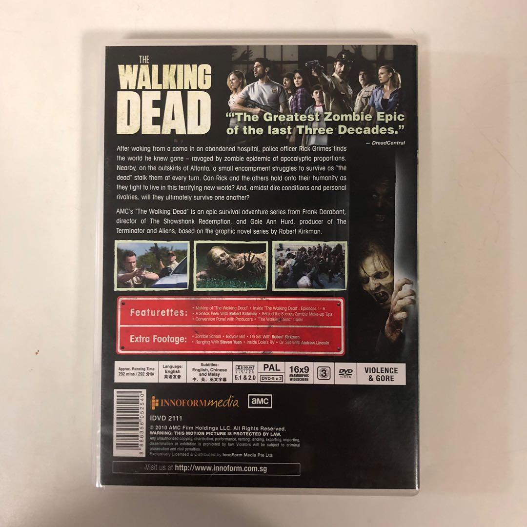 2010 The Walking Dead DVD - 2 discs, Hobbies & Toys, Music & Media, CDs & DVDs on Carousell