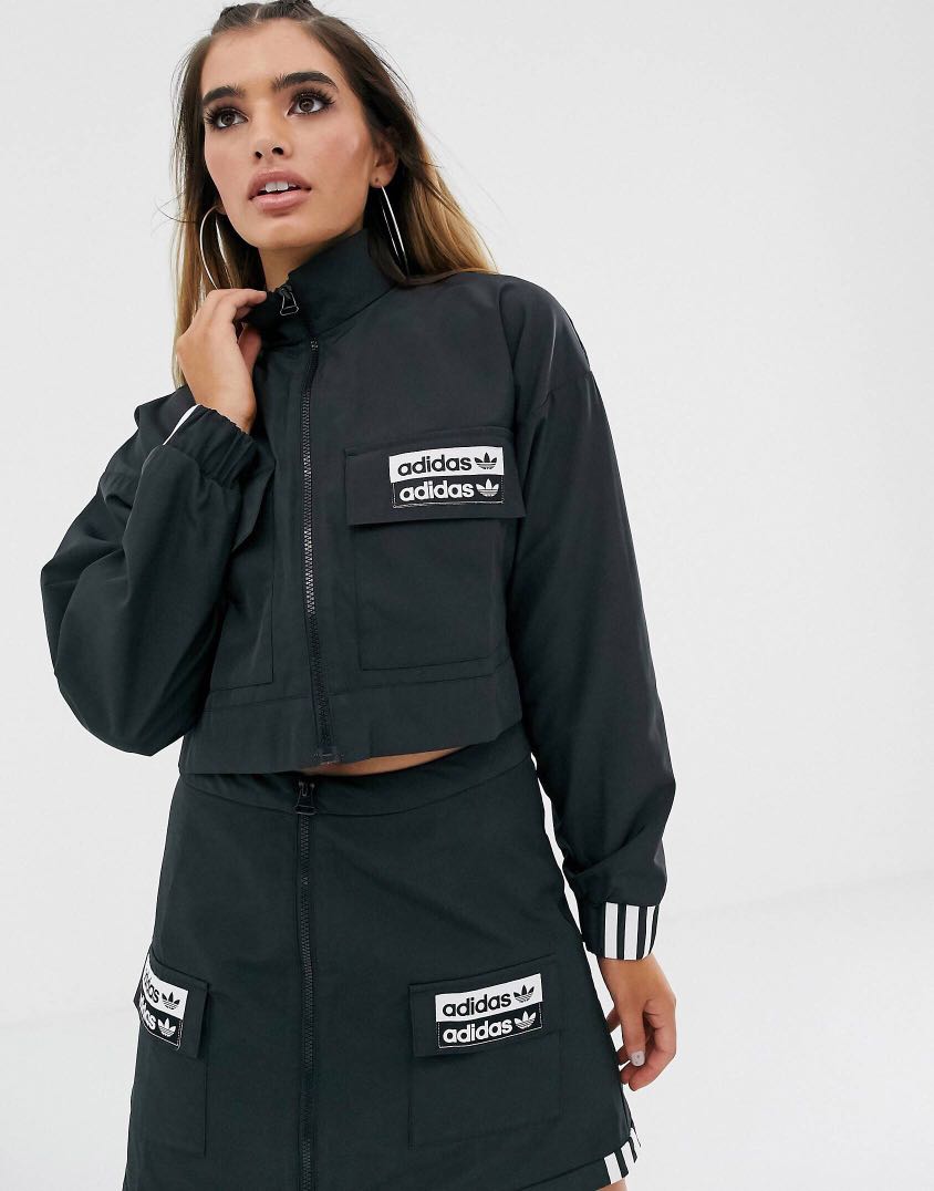 Adidas Originals Cropped Jacket, Women's Fashion, Coats, Jackets and ...