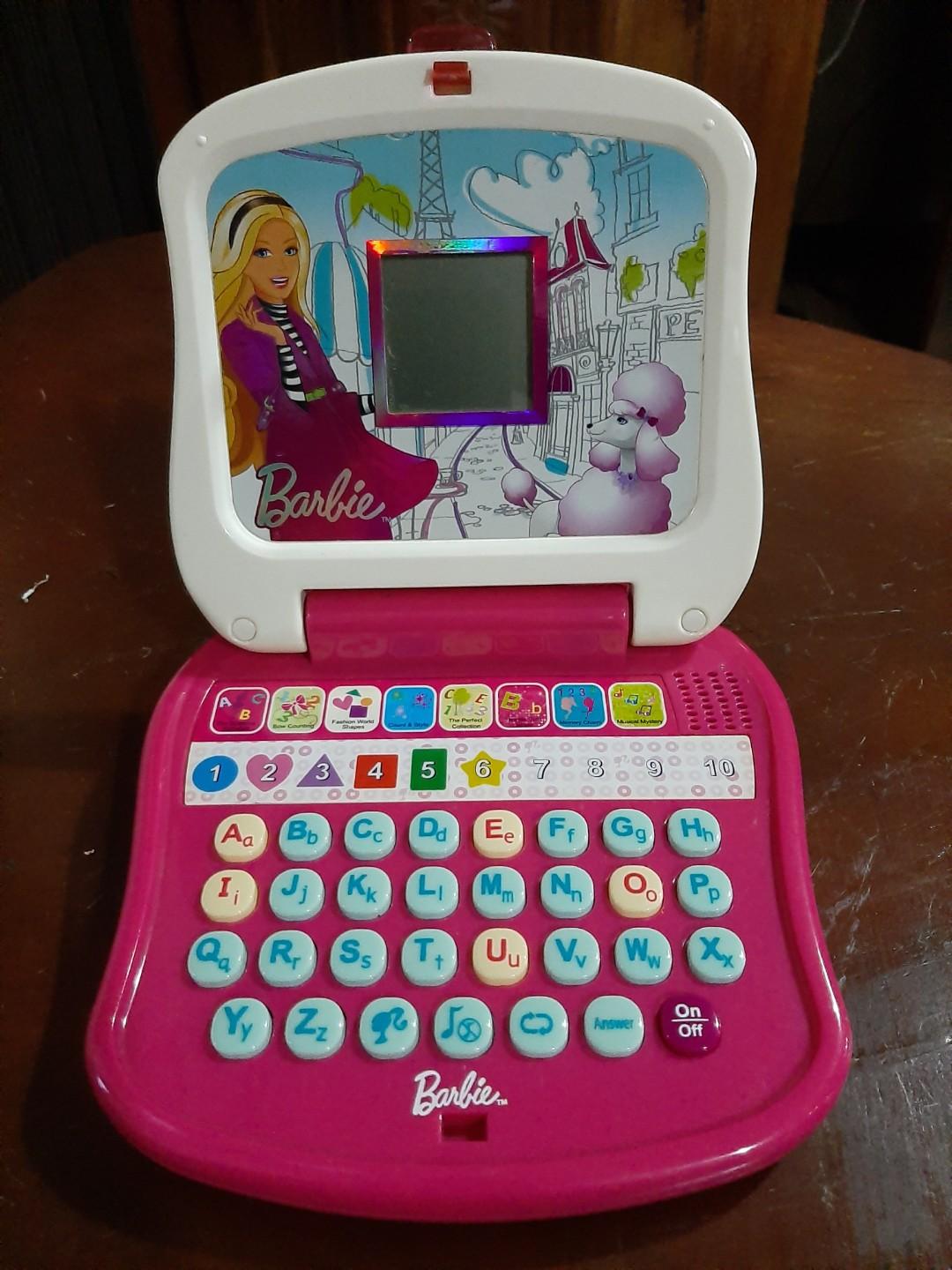 Barbie mini laptop, Hobbies & Toys, Toys & Games on Carousell