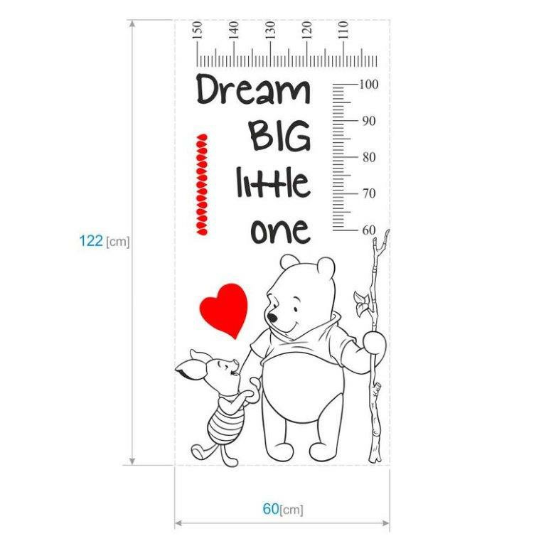 Classic Winnie the Pooh growth chart height measure, Design & Craft ...