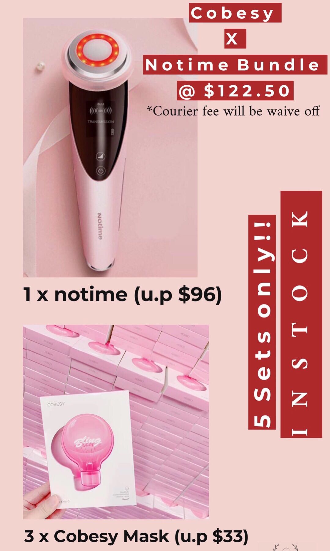 Cobesy Mask x Notime Bundle, Beauty & Personal Care, Face, Face Care on ...