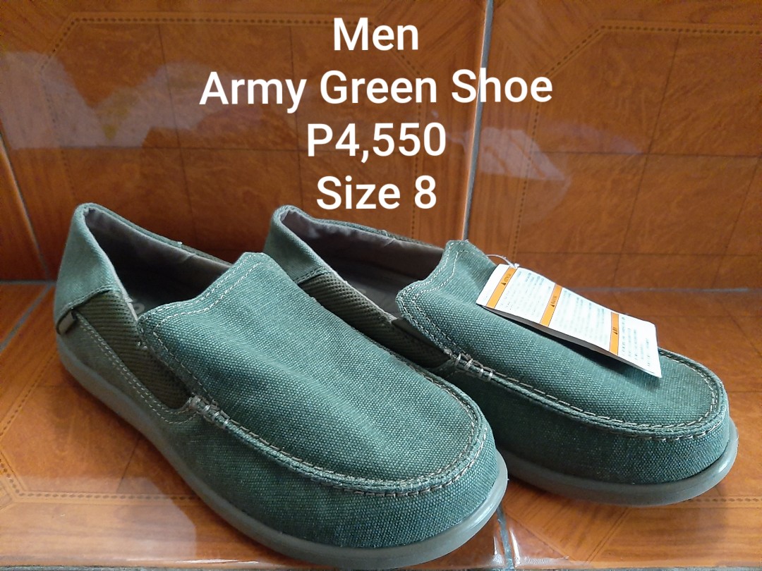 Corcs Army Green Shoes, Men's Fashion, Footwear, Casual Shoes on Carousell