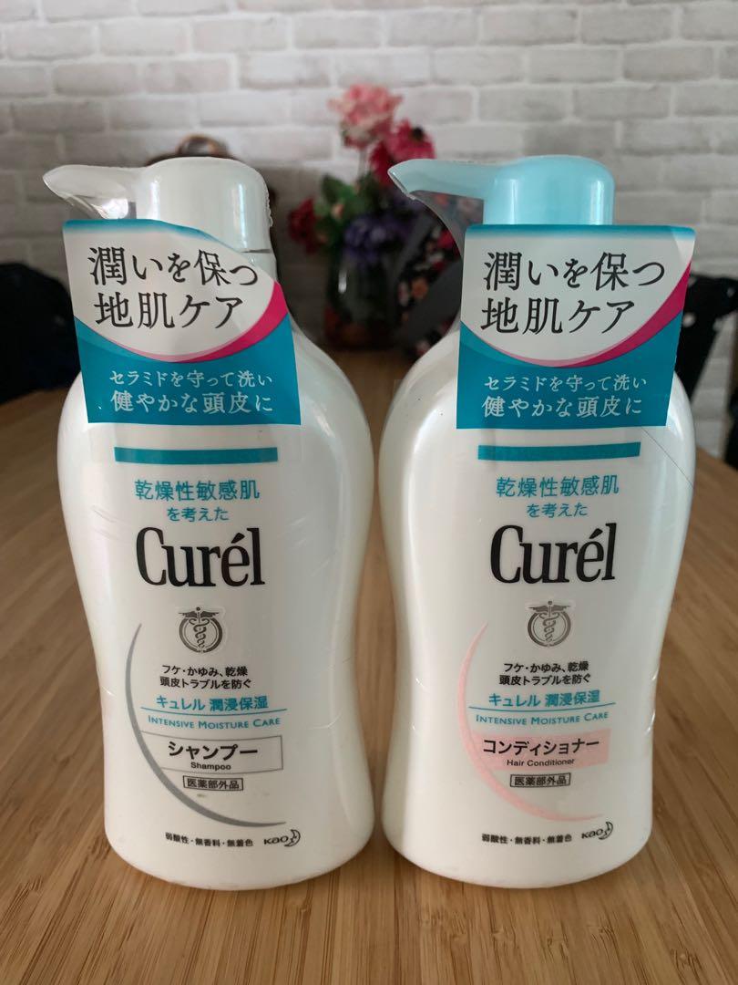 Curel Shampoo and conditioner, Beauty & Personal Care, Hair on Carousell