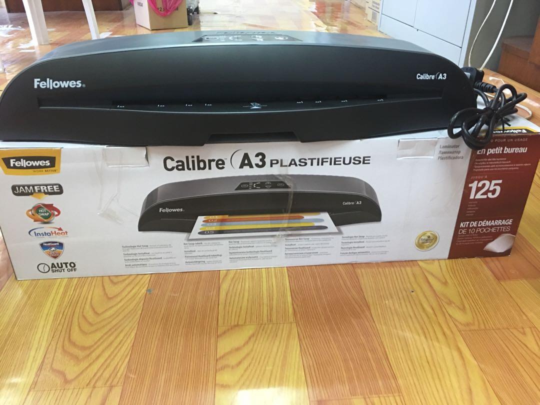 Fellowes Laminator Calibre A3, Computers & Tech, Printers, Scanners ...