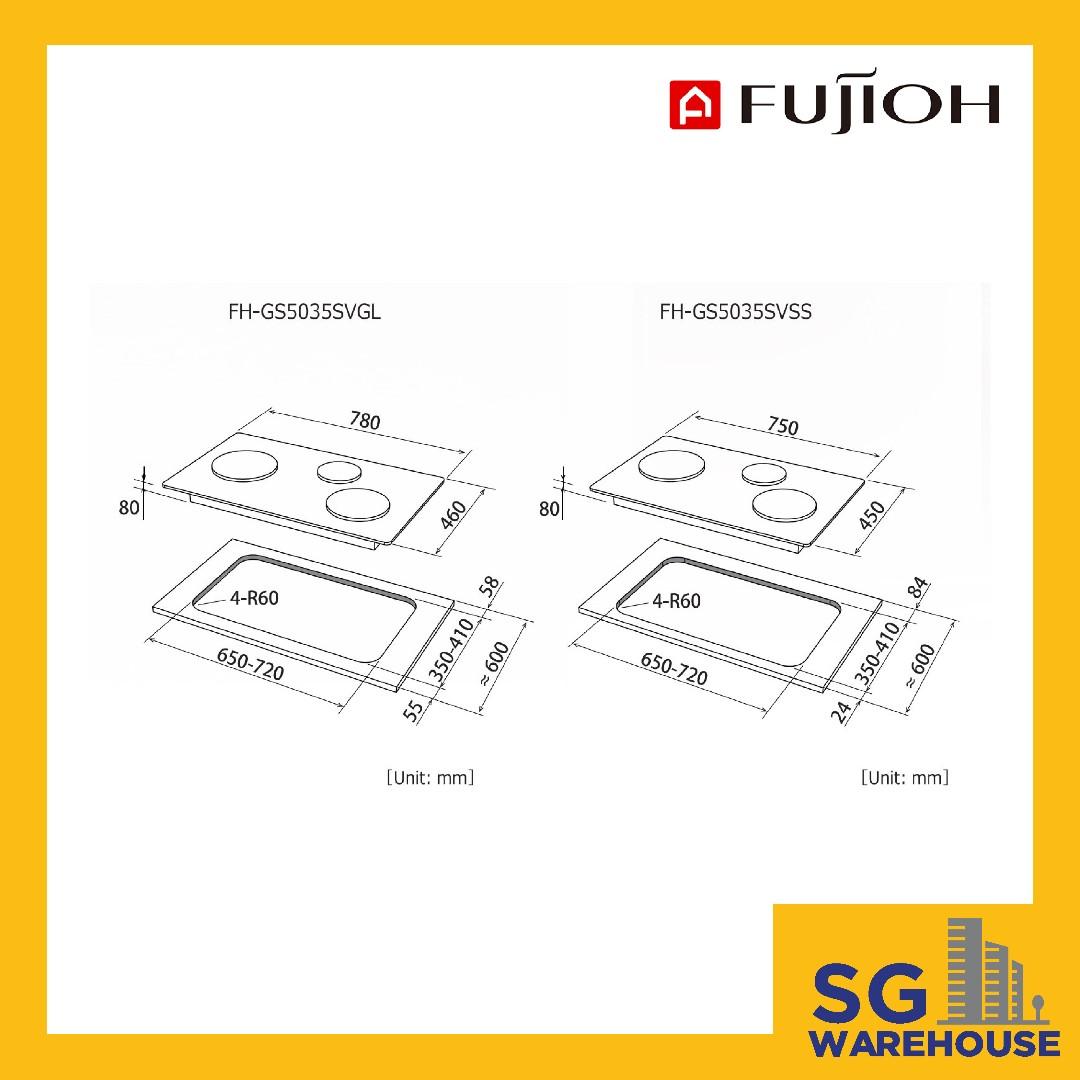 FH-GS5035-SVSS Fujioh Stainless Steel Hob, TV & Home Appliances ...