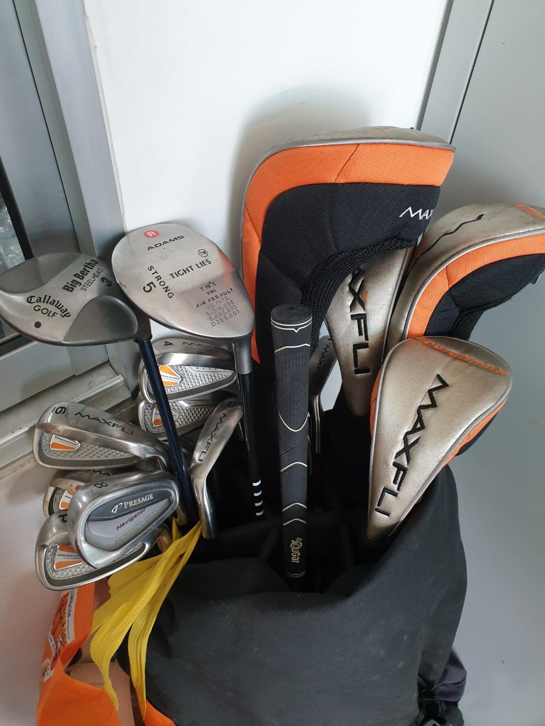 Full golf set. Golf bag, Total 15 pcs., Sports Equipment, Sports ...