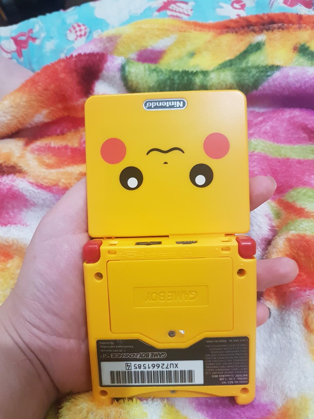 Gameboy Advance SP Pikachu Edition, Video Gaming, Video Game Consoles ...
