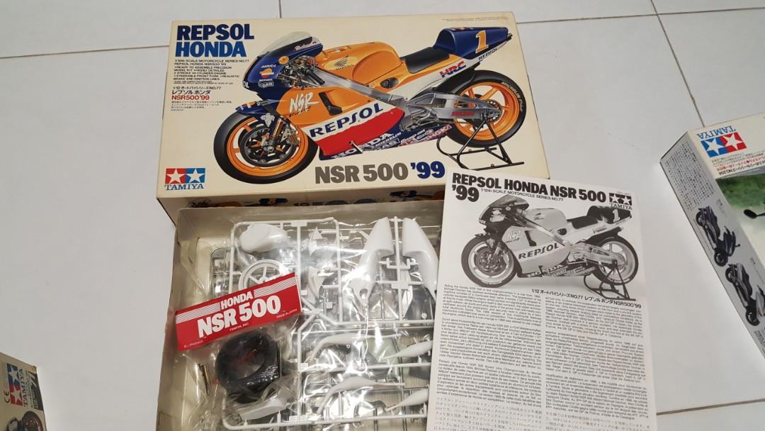 Honda NSR500 Alex Cruville championship bike 1999 Tamiya model, Hobbies ...