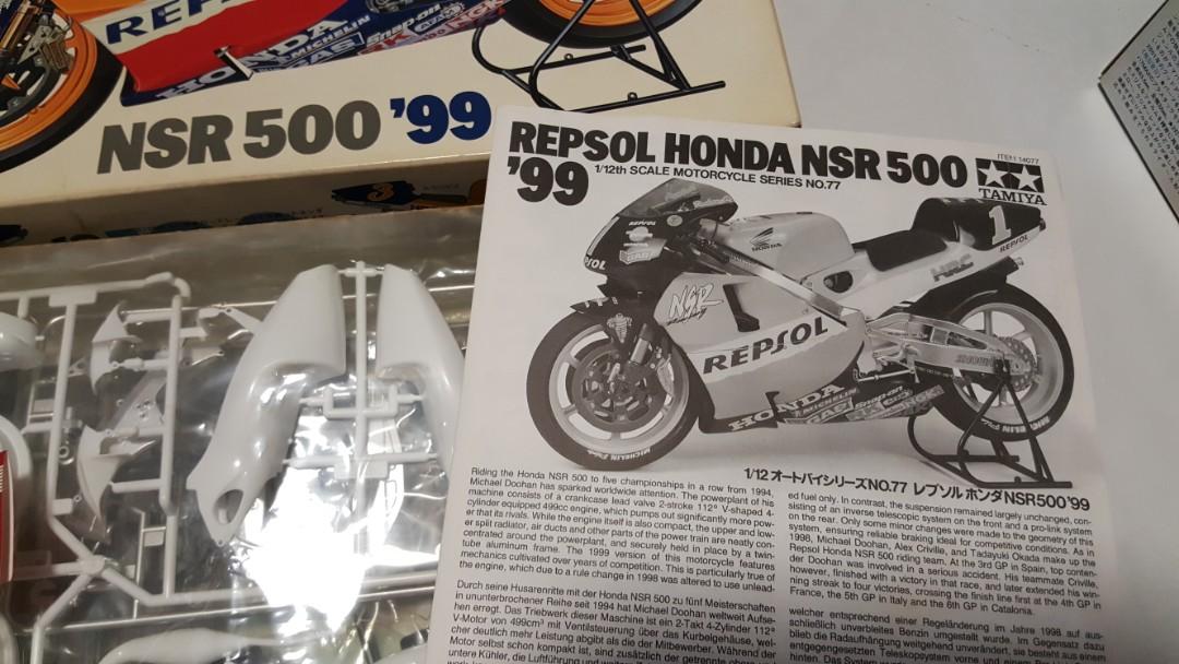 Honda NSR500 Alex Cruville championship bike 1999 Tamiya model, Hobbies ...