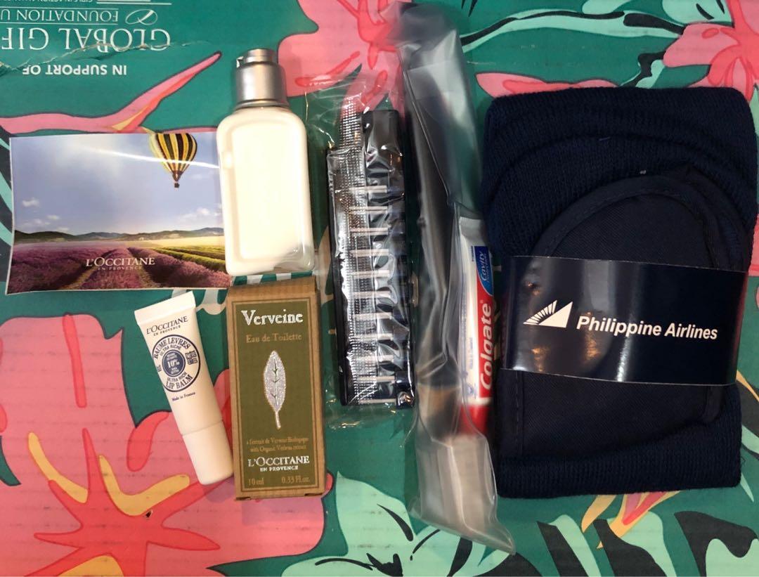 L’Occitane en Provence x Philippine Airlines Business Class Overnight Amenities Kit, Hobbies ...