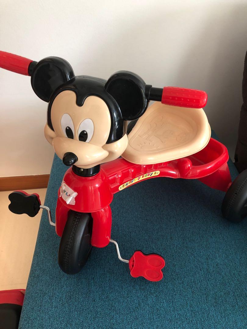 Mickey Mouse Tricycle, Babies & Kids, Babies & Kids Fashion on Carousell