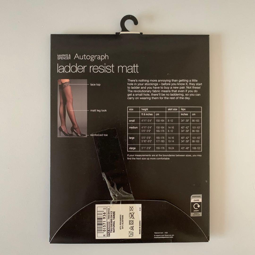 M&S autograph ladder resist stockings, Women's Fashion, Jewelry ...