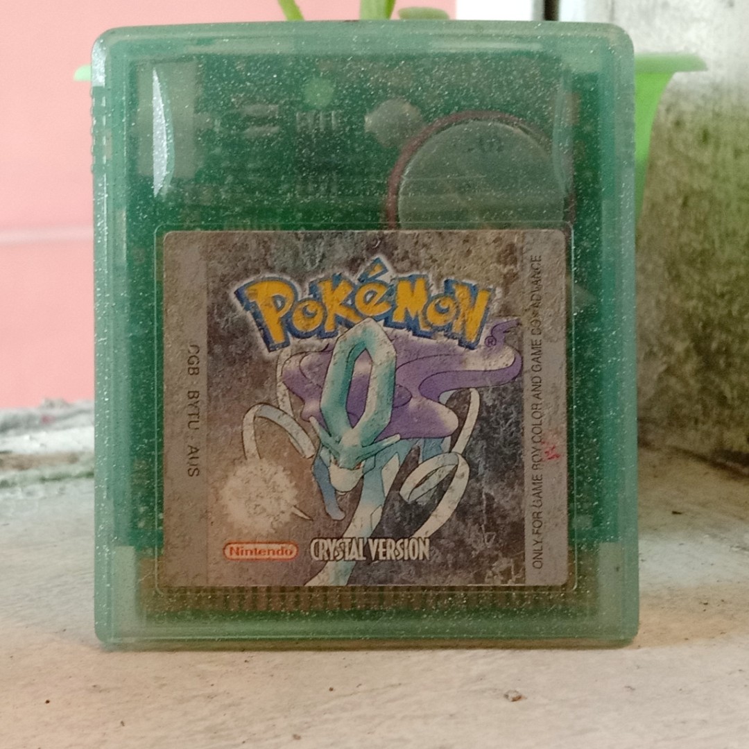 Pokémon Crystal version GameBoy Color cartridge, Video Gaming, Video ...