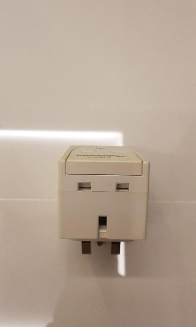 PowerPac 3 Way Multi 3 Pin Triple Adapter Plug, Everything Else on ...