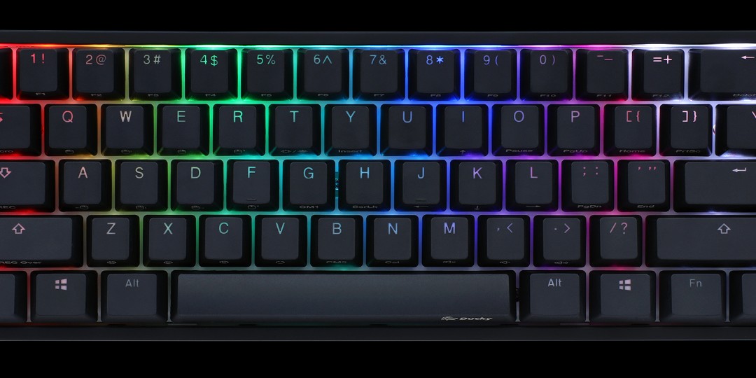 Red Switch Ducky One 2 Mini (ADDITIONAL RUBBER KEY CAPS INCLUDED ...