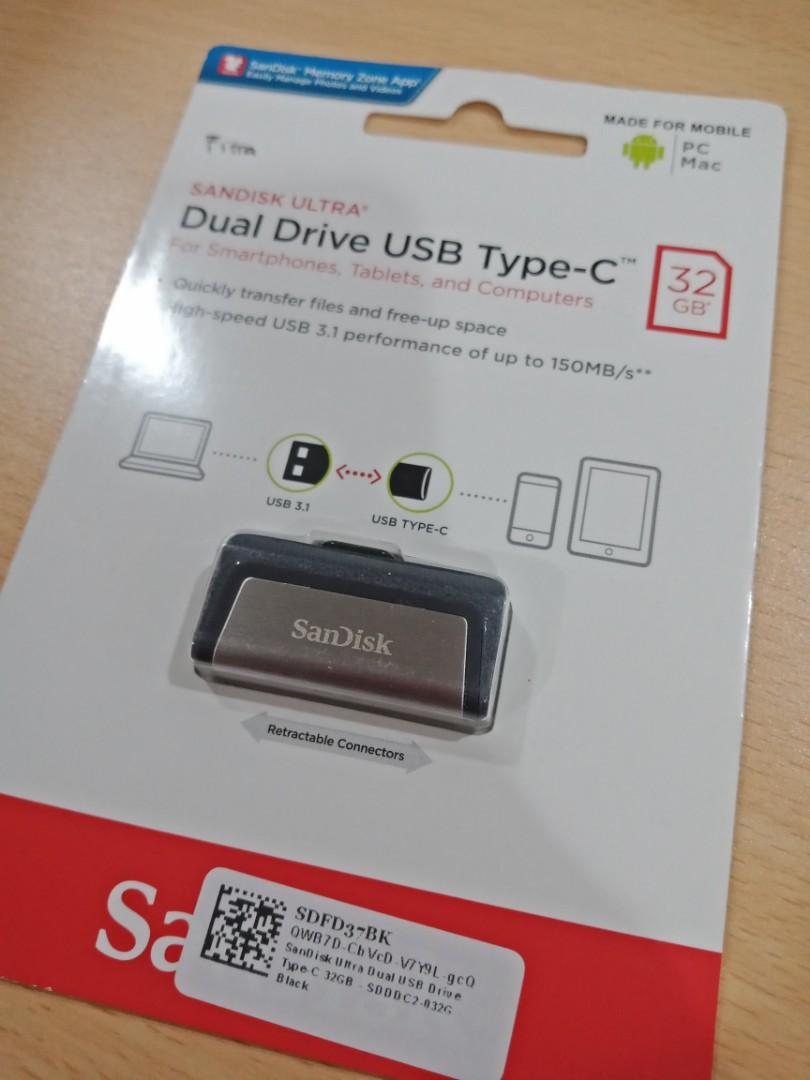 Sandisk Ultra Dual Driver USB Type-C, Elektronik, Lainnya di Carousell