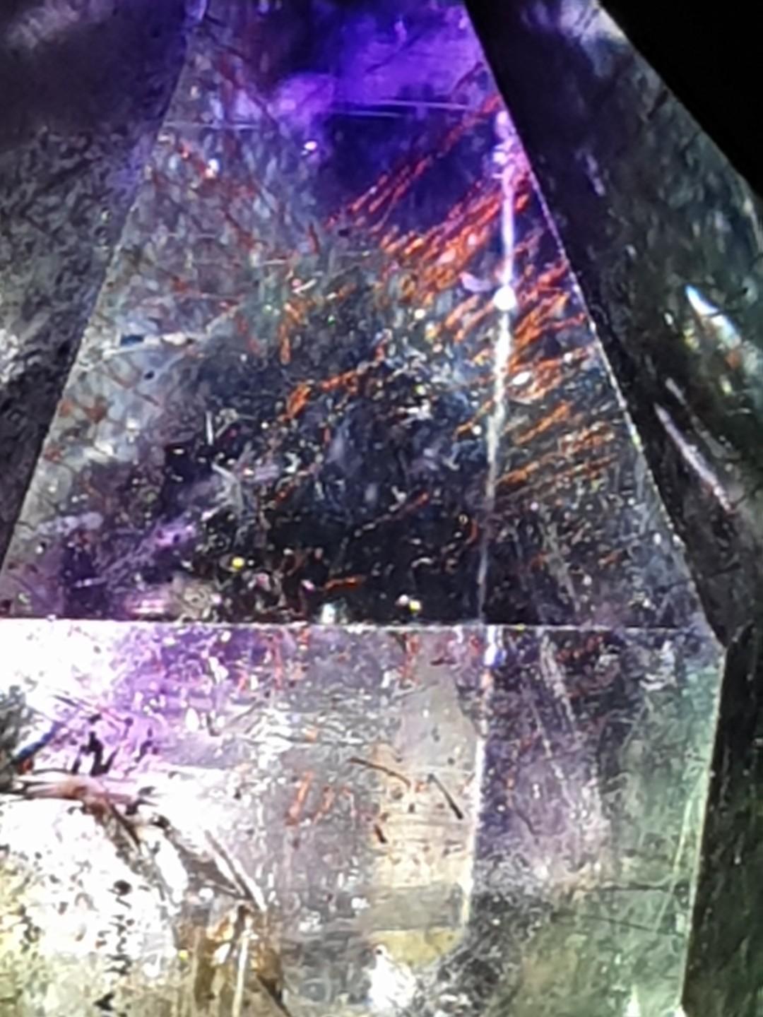 Shangaan Amethyst with Hematite and Phantom Inclusion on Matrix with ...
