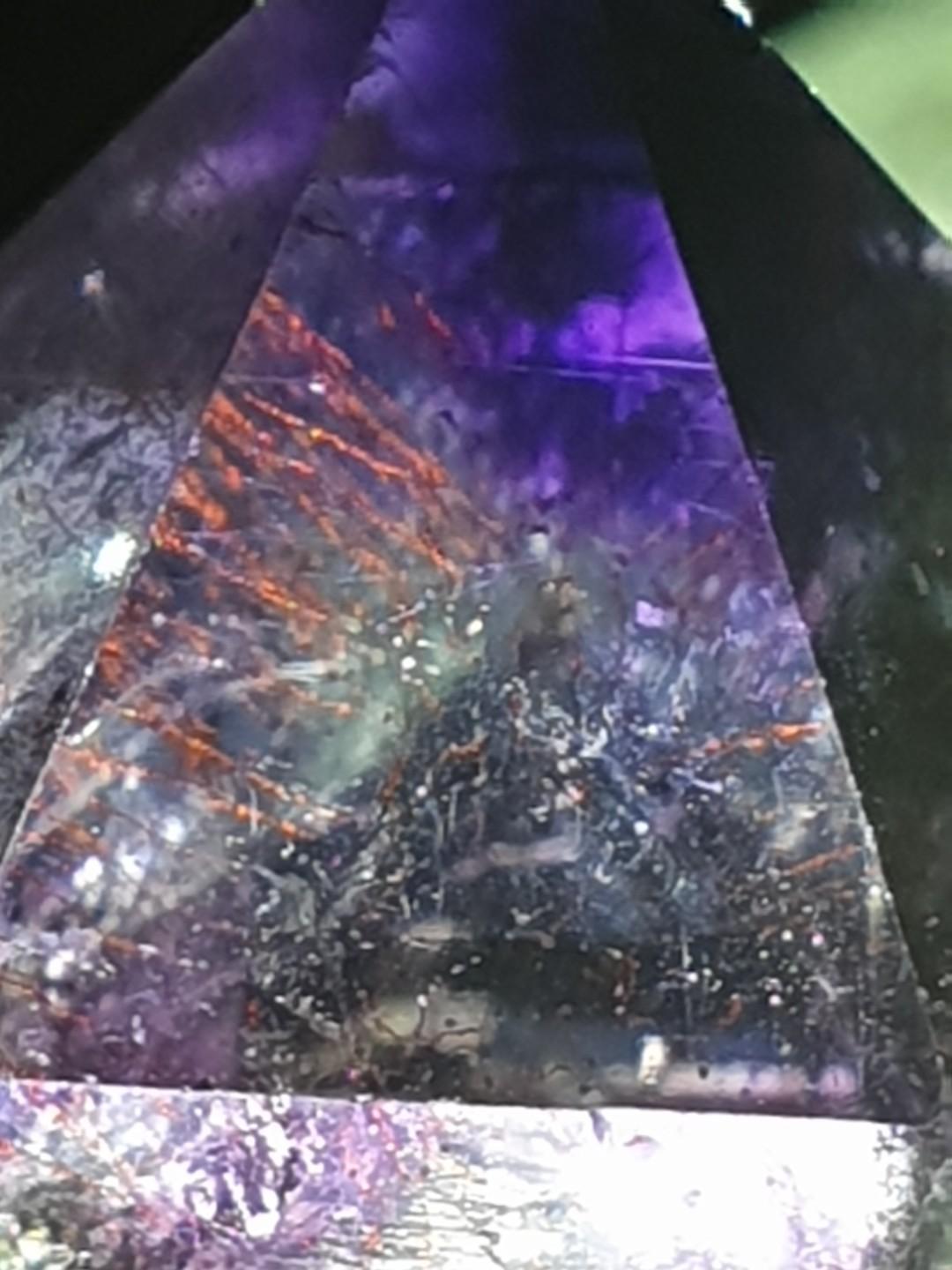 Shangaan Amethyst with Hematite and Phantom Inclusion on Matrix with ...