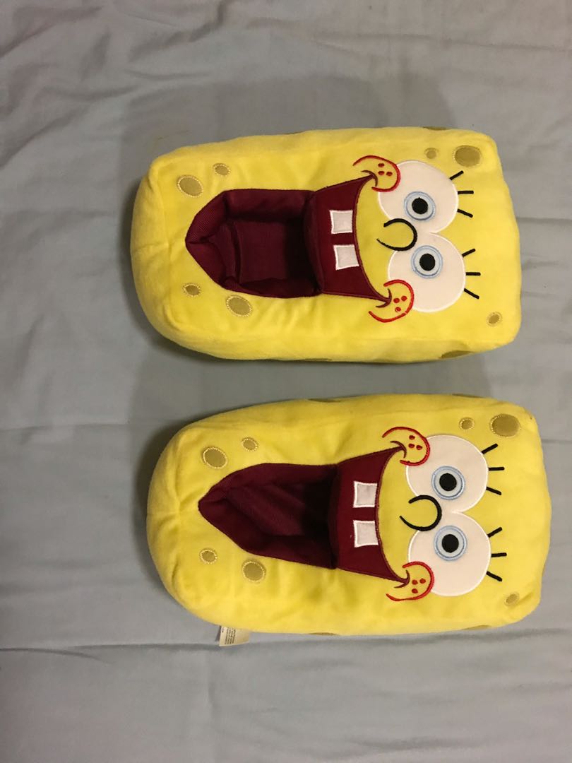 Spongebob slippers, Everything Else, Others on Carousell