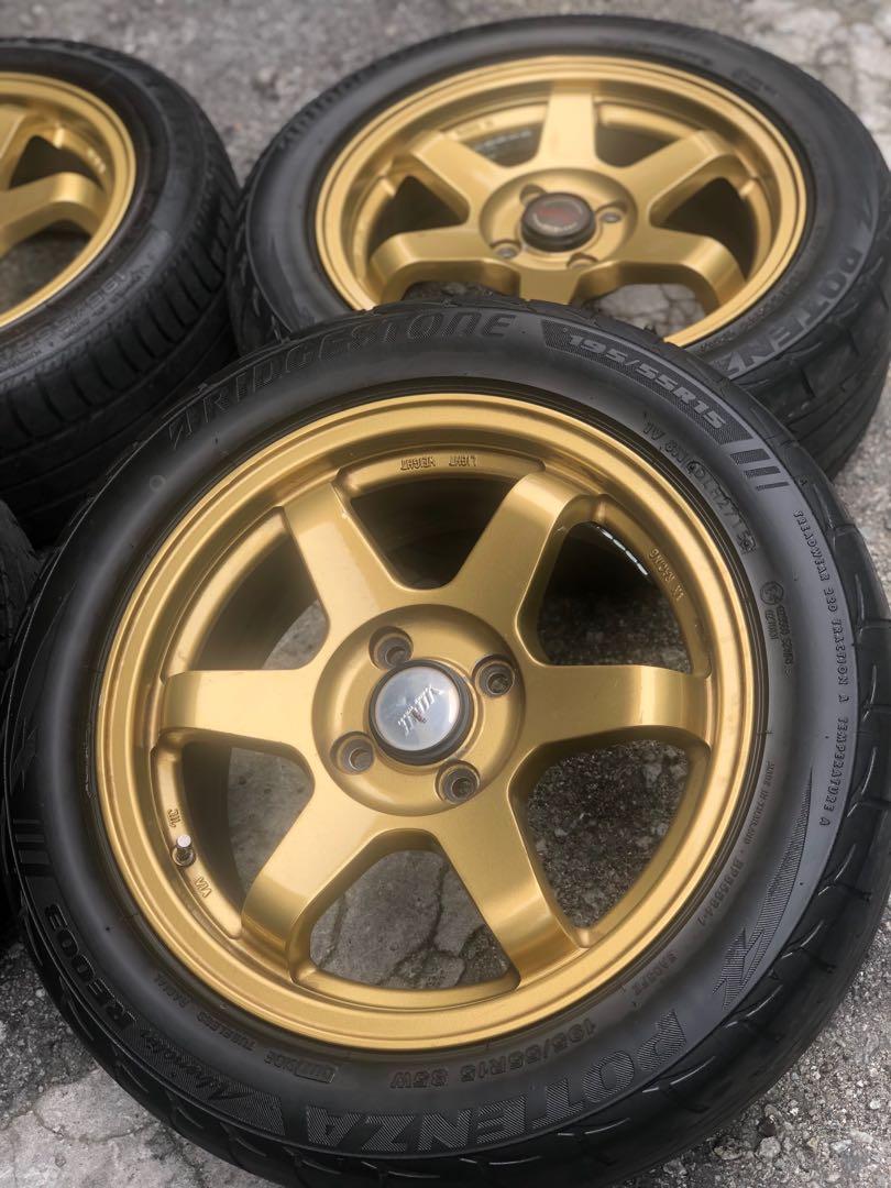 Sport Rim TE37 SL 15 inci, Auto Accessories on Carousell