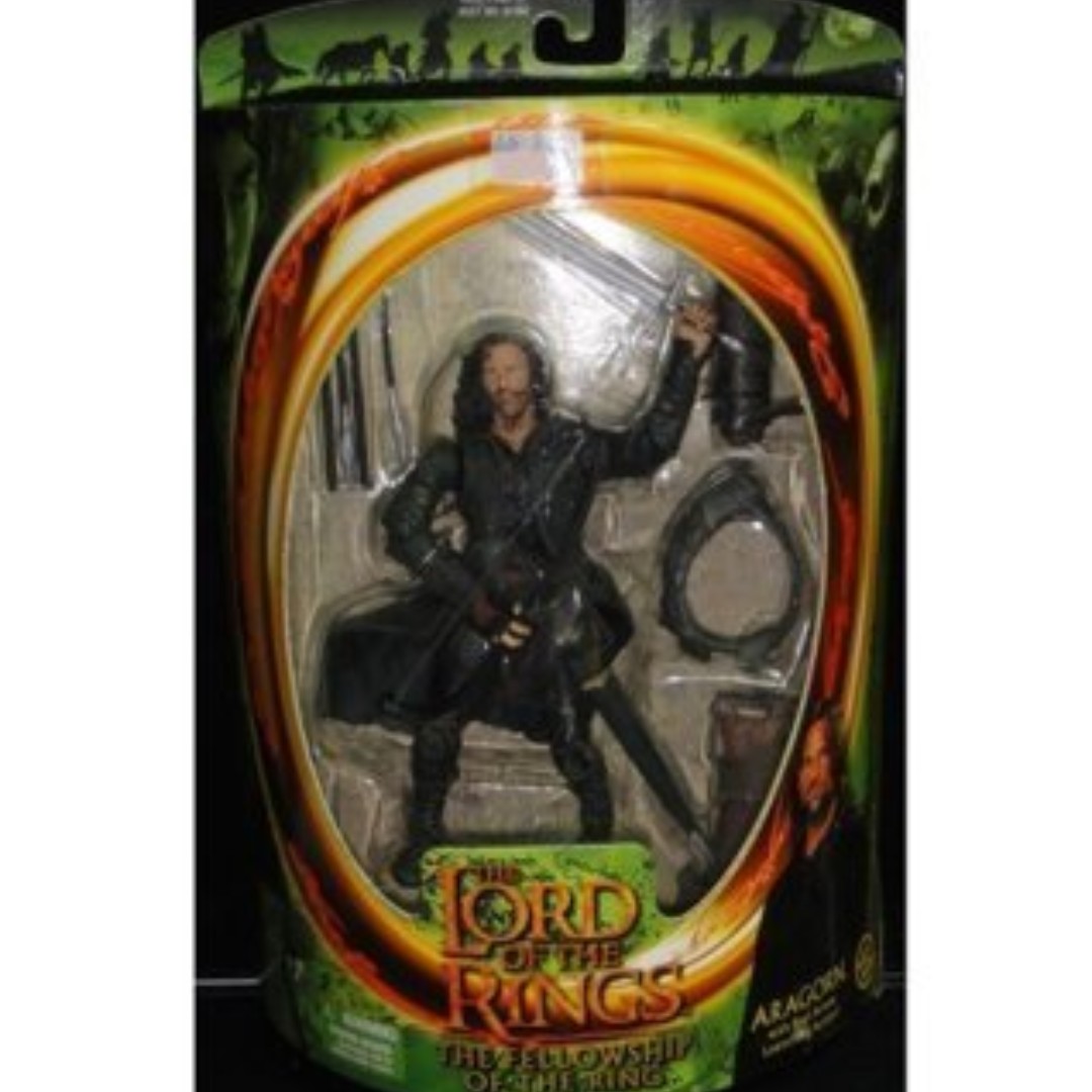 TOY BIZ 81063 THE LORD OF THE RINGS THE FELLOWSHIP OF THE RING ARAGORN W/ REAL ARROW LAUNCHING ...