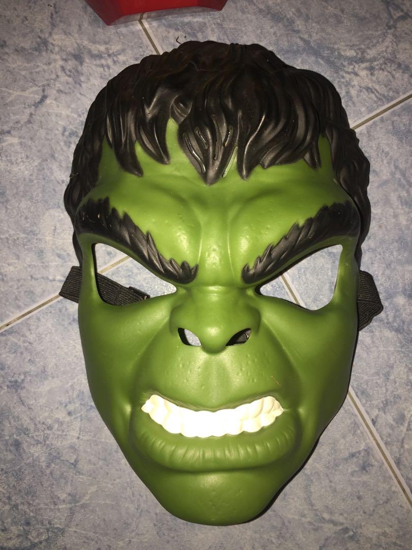 Toy Iron Man Helmet and Hulk Half mask, Hobbies & Toys, Toys & Games on ...